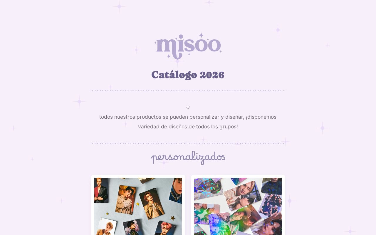misoo | catálogo